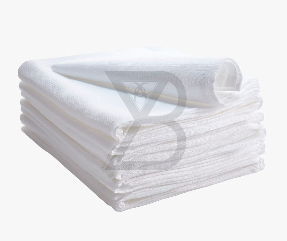 Hospital White Baby Napkin (5pcs) – Yellowbagcom