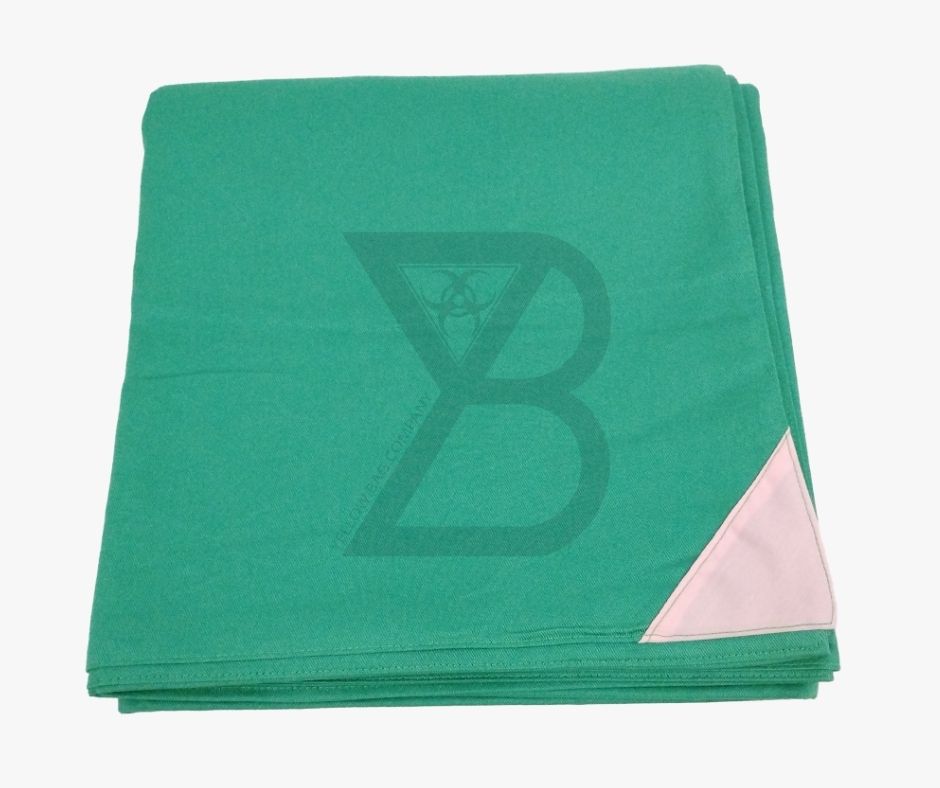 Hospital Green Double Wrapper With Light Pink Mark – Yellowbagcom
